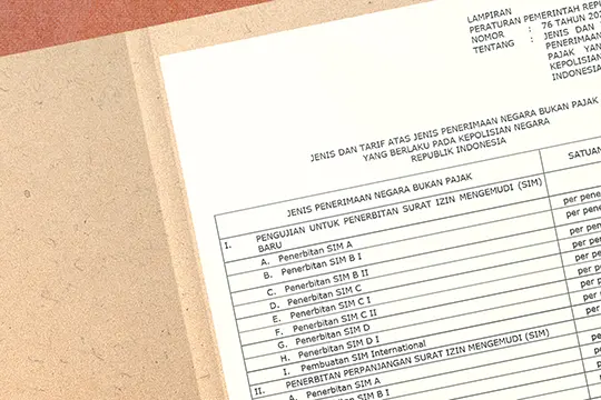 Tarif PNBP Kepolisian Negara Republik Indonesia